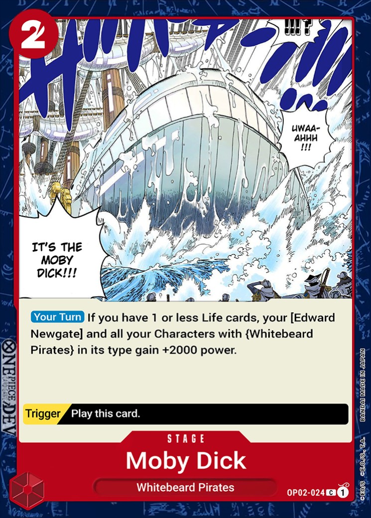 I hardly know One Piece, and I know absolutely nothing about the tcg. Show me cards and I will ...
